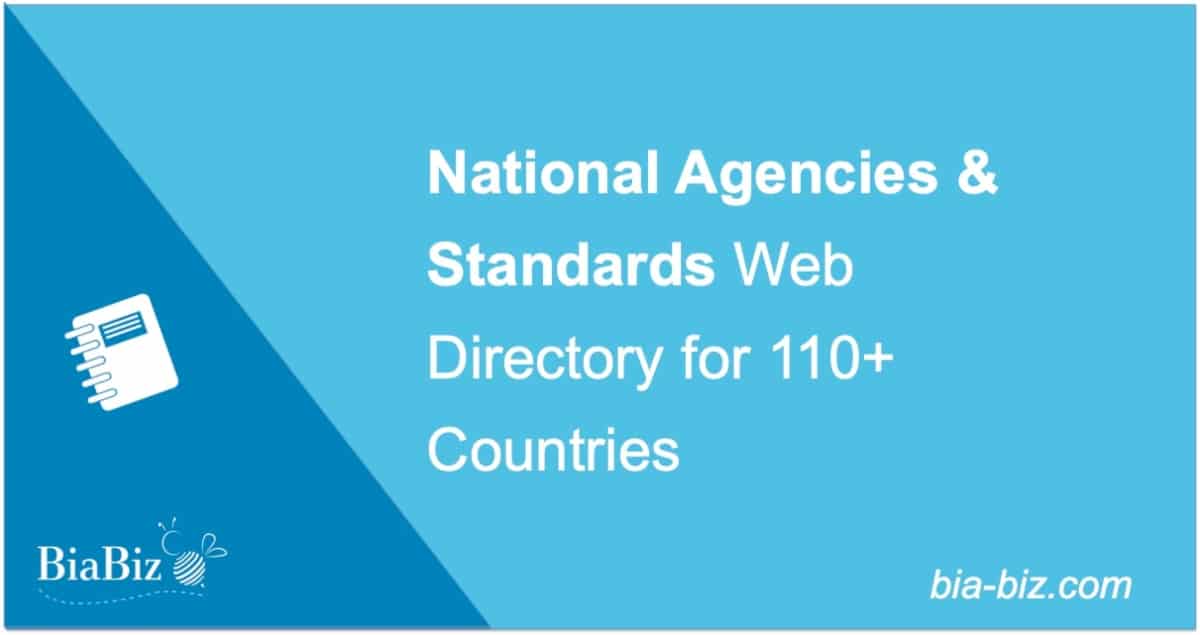 National Agencies & Standards Web Directory - BiaBiz | Free resources ...